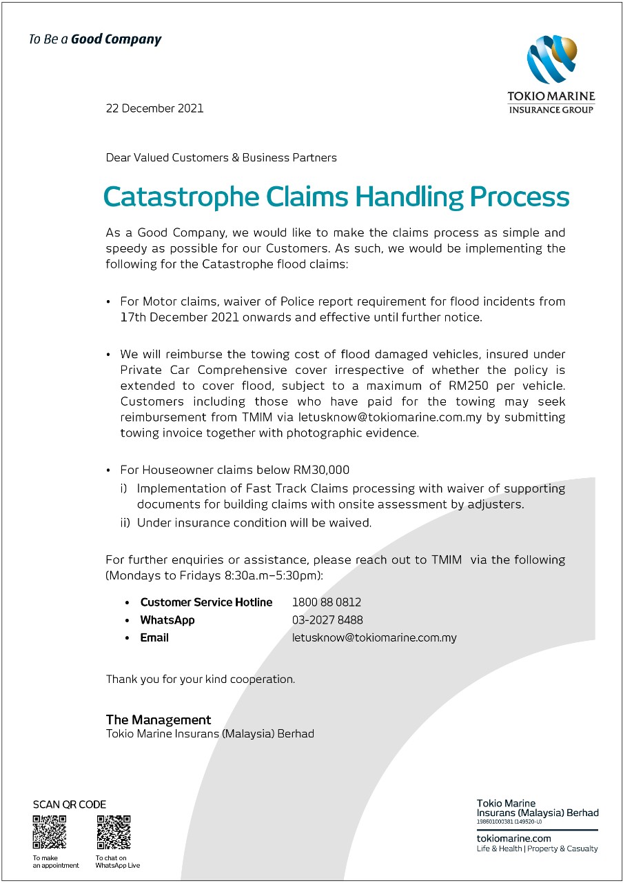 Catastrophe Claims Handling Process (Flood Claim)
