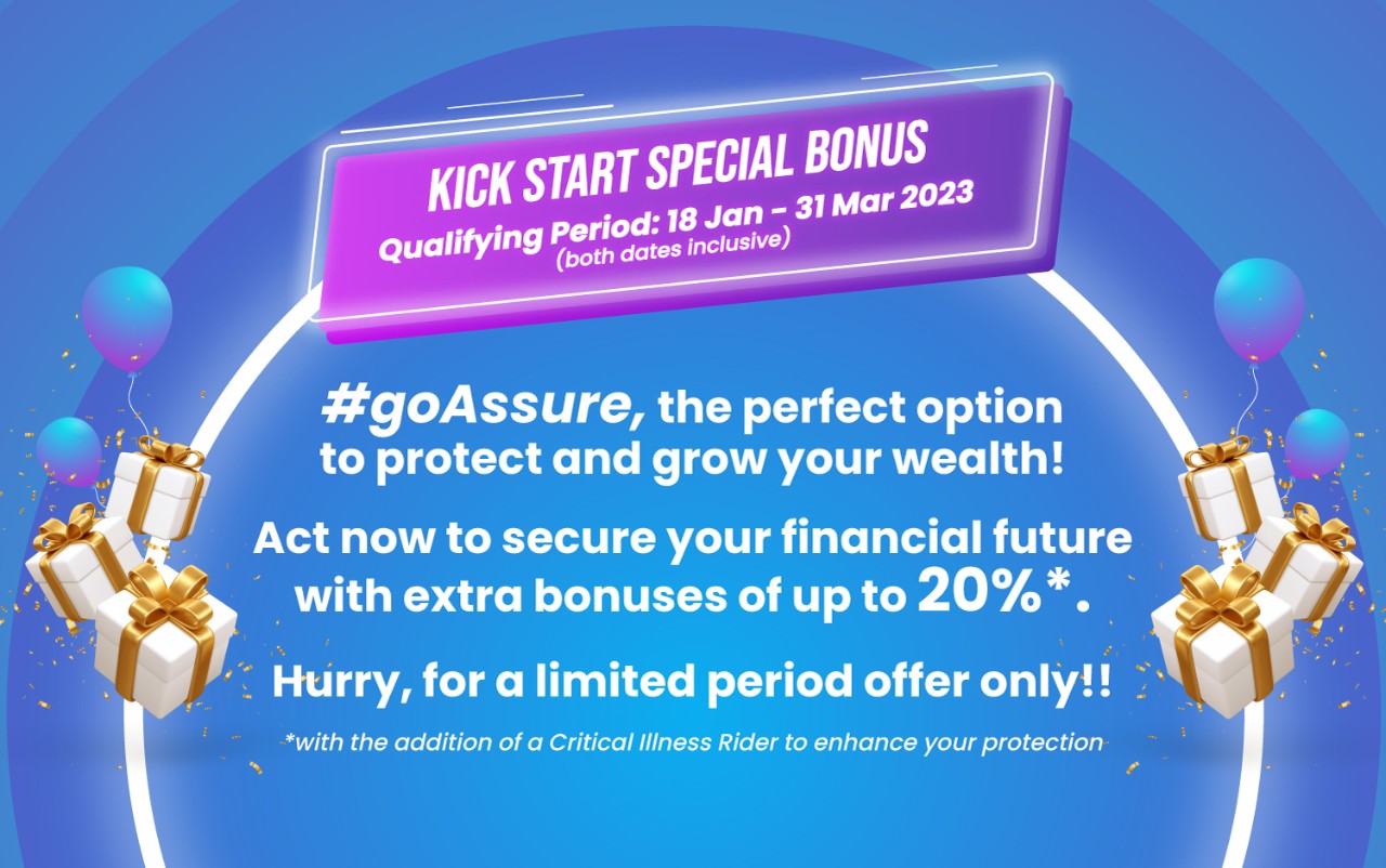 Kick Start Special Bonus (#goAssure) | Tokio Marine Life Insurance ...